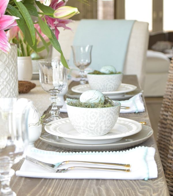 A Modern Easter Table Scape Holiday Entertaining Tour - ZDesign At Home