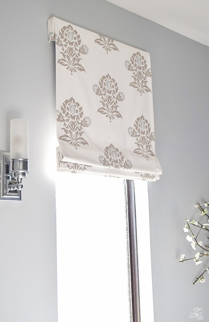 How to Design a Faux Roman Shade - ZDesign At Home