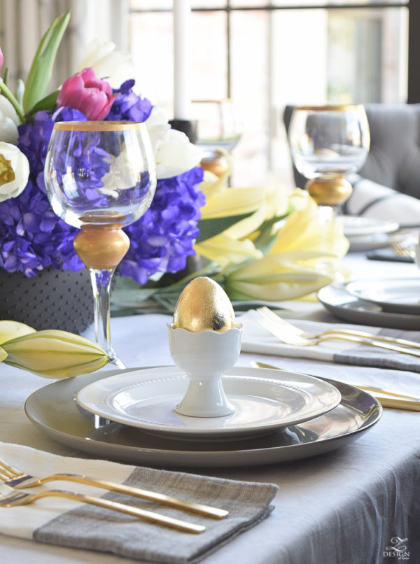 A Modern Easter Table Scape Holiday Entertaining Tour - ZDesign At Home