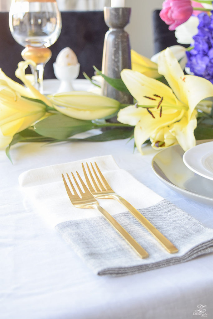 A Modern Easter Table Scape Holiday Entertaining Tour - ZDesign At Home