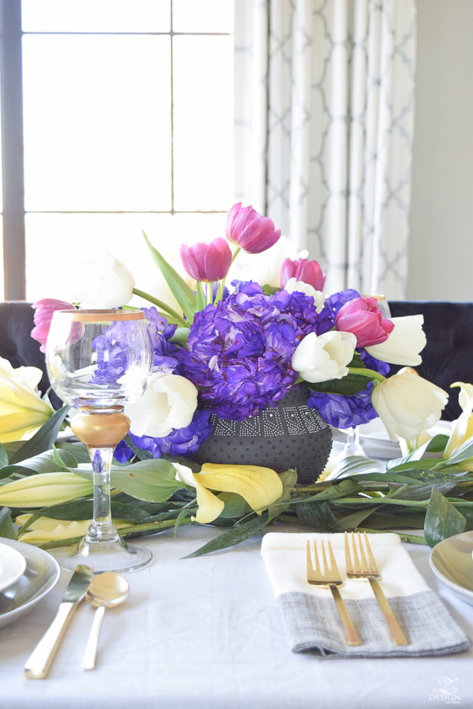 A Modern Easter Table Scape Holiday Entertaining Tour - ZDesign At Home