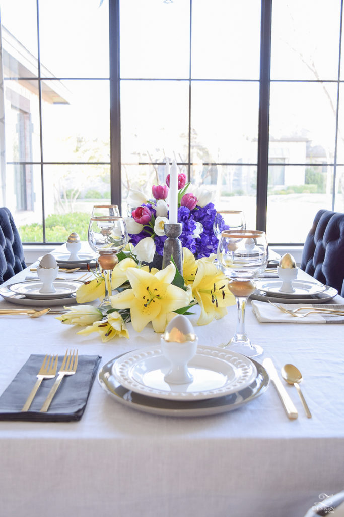 A Modern Easter Table Scape Holiday Entertaining Tour - ZDesign At Home