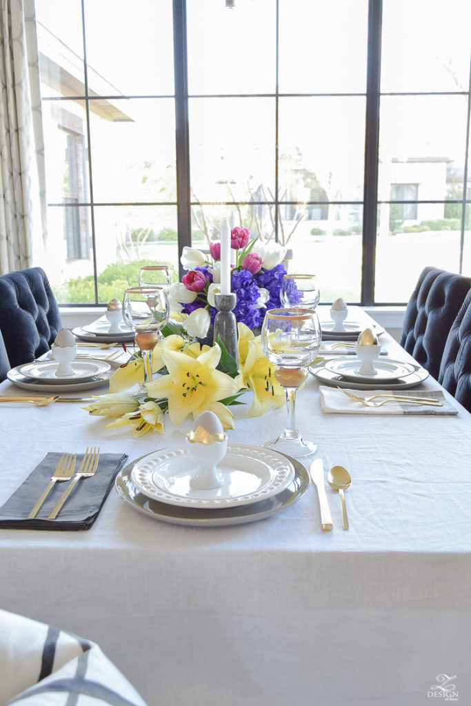 A Modern Easter Table Scape Holiday Entertaining Tour - ZDesign At Home