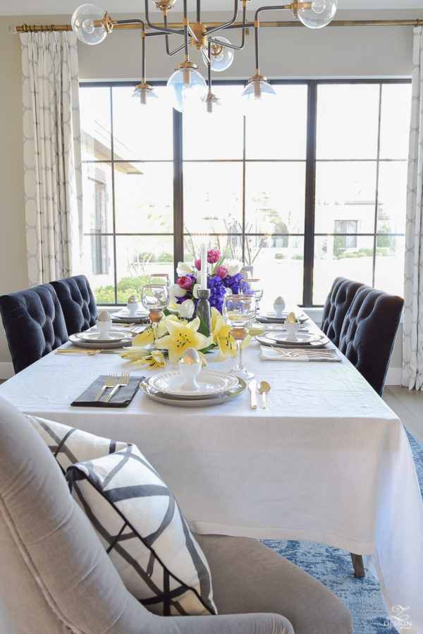 A Modern Easter Table Scape Holiday Entertaining Tour - ZDesign At Home