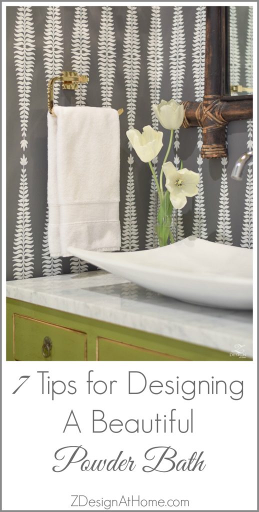 7 Tips for Designing a Beautiful Powder Bath + Reveal - ZDesign At Home