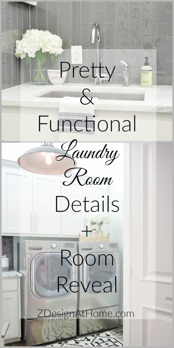 Pretty & Functional Laundry Room Details + Room Reveal - ZDesign At Home