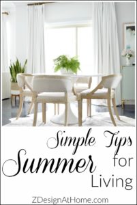 Summer Home Tour + Tips for Simple Summer Living | ZDesign At Home
