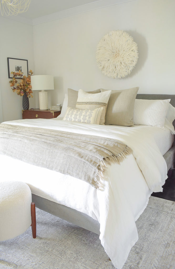 Layered, Neutral Fall Bedroom Tour - ZDesign At Home